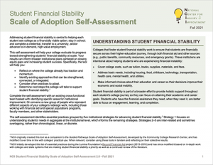 Student Financial Stability – NCII
